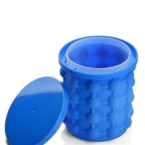 Large Silicone Ice Cream Bucket Mold With Lid Space Saving Cube Maker Fruugo UK
