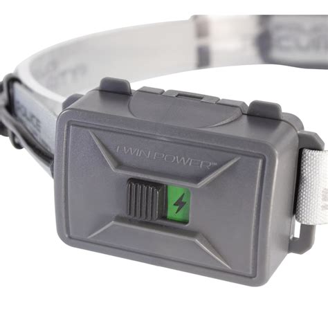 Police Security Twin Power 550 Lumen Led Headlamp With Rechargeable
