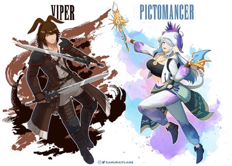 Viper And Pictomancer Art By Me Rffxiv