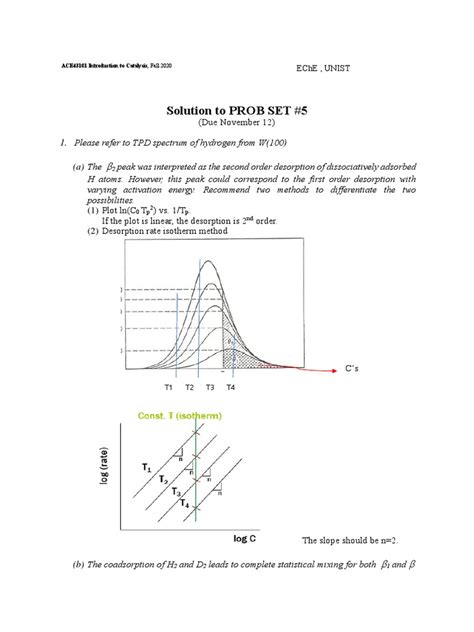Problem Set 5 Solution Pdf Adsorption Chemical Product Engineering