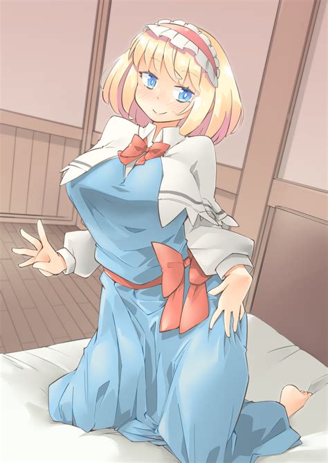Safebooru 1girl Alice Margatroid Arnest Bangs Barefoot Blonde Hair