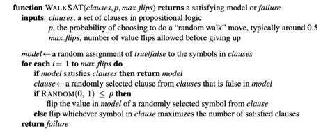 Solved Question 1 Implement Of WALKSAT Algorithm Show Chegg