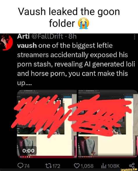 Vaush Leaked The Goon Folder Arti Vaush One Of The Biggest Leftie