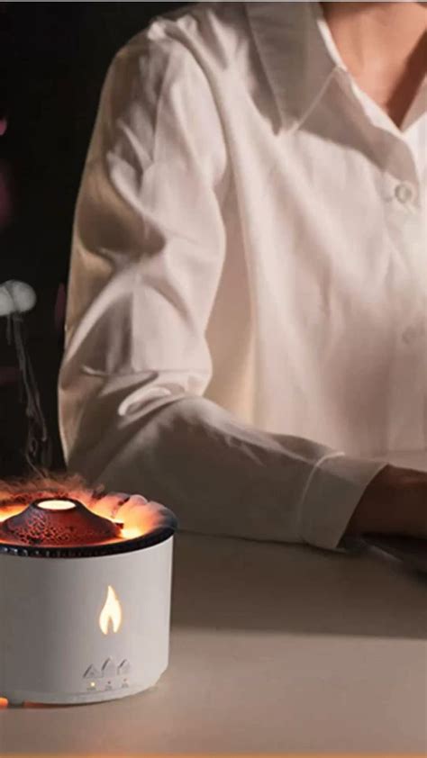 Flame And Volcano Light Ultrasonic Essential Oil Diffuser 300ml