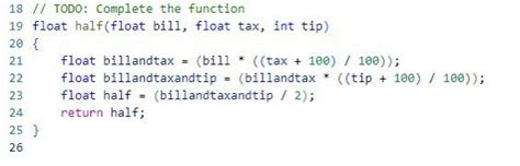Week 1 Practice Problem Half Doesnt Include Tip Amount In Final