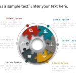 Free Steps Circular Strategy Slide Design