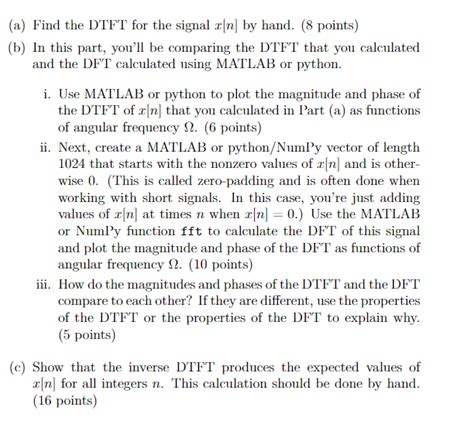 Solved Consider The Discrete Time Signal X N Shown Below Chegg