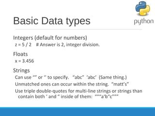 Introduction To Phython Programming Ppt