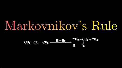 Markovnikovs Rule Explained In 3 Minutes Youtube