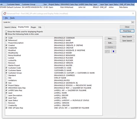Display Fields Impact Cad