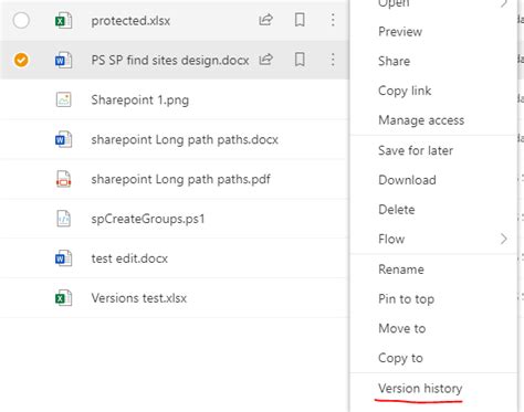 Sharepoint Online Document Library Web Part Cannot See Document Version History SharePoint