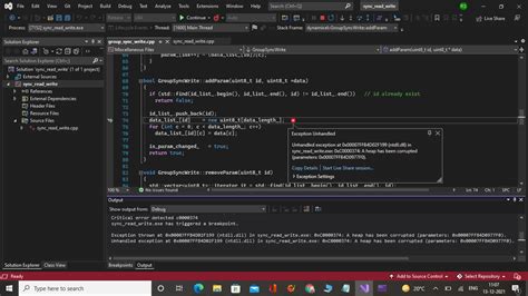 Buffer Overrun Warning And A Heap Corruption Error · Issue 543