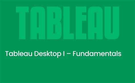 Tableau Desktop I Fundamentals Decision Tree Solutions