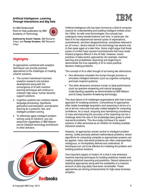 artificial intelligence learning through interactions and big data