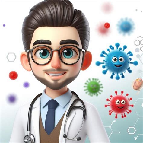 Premium Photo Wholesome Health Vibes 3d Cartoon Doctor Face With A