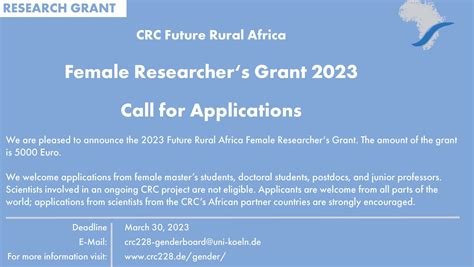 Female Researchers Grant 2023 Call For Applications 2023 Fursa Work