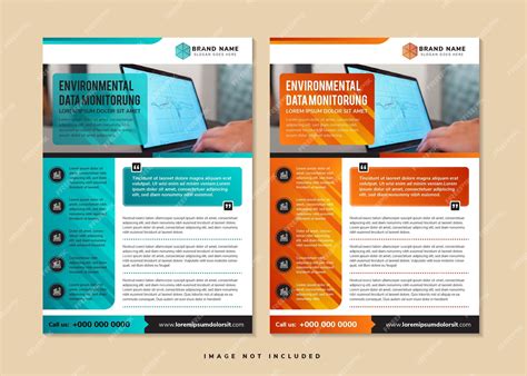 Premium Vector Flyer Template Design With Headline Is Environmental