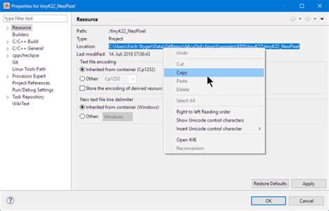 Show Eclipse Project Location In System Explorer Mcu On Eclipse