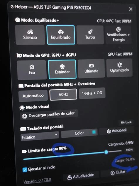 G Helper Doesnt Control The Battery Rasustuf