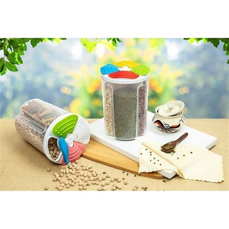 Plastic dal Container 4 Sections Food Storage, Capacity: 1500 ml at ...