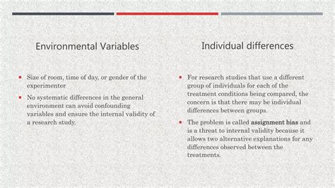 Threats To Internal Validity Pptx