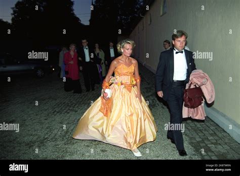 Jarlsberg Hovedgård 19910920 Sailing Ball Businessman Axel Gresvig With His Wife Åse Gudding