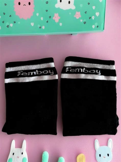 Femboy Thigh High Socks Femboyzone Design Sizes 37 48 Etsy