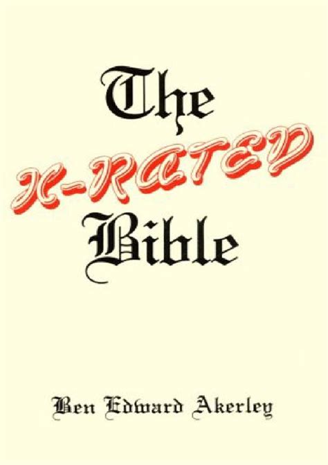 Pdf Read Online X Rated Bible An Irreverant Survey Of Sex In The