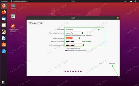 How To Install Ubuntu Focal Fossa Desktop Linux Tutorials Learn Linux Configuration