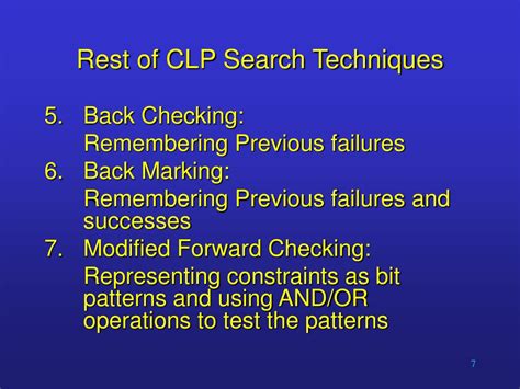 Ppt Csp Search Techniques Powerpoint Presentation Free Download Id