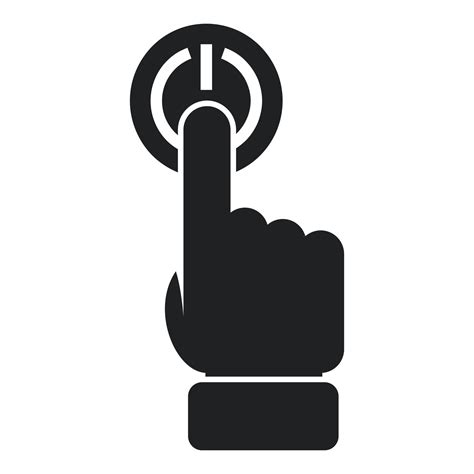 Turn Off Button Icon Flat Vector Business Mobile 16160758 Vector Art