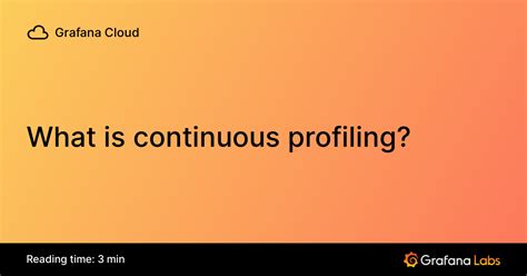 What Is Continuous Profiling Grafana Cloud Documentation