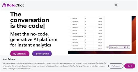 datachat ai low code no code ai tool beyond the ai
