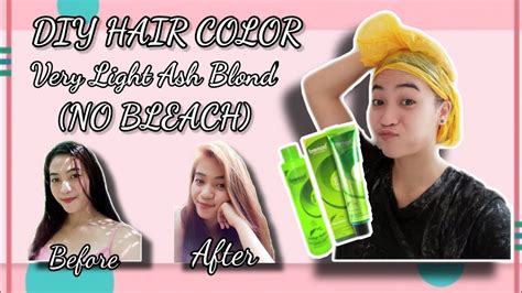 Diy Hair Color At Home Using Bremod No Bleach Dust X Very Light Ash