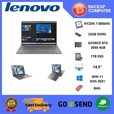 Jual LAPTOP Lenovo Yoga Slim Pro X ARH TL JID Ryzen Di Seller BACKUP COMPUTER
