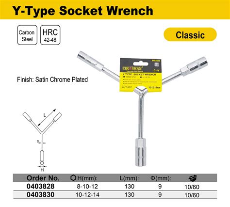 Crownman Y Type Socket Wrench China Socket Wrench And Socket Spanner