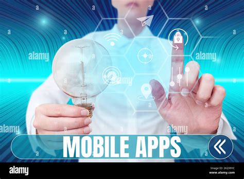 Handwriting Text Mobile Apps Word Written On Small Programs Are Made