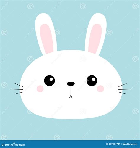 Cartoon Rabbit Head