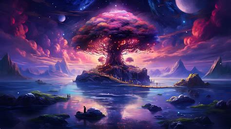 Fantasy Planet Tree Free Photo On Pixabay Pixabay
