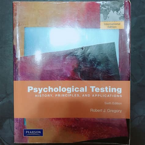 Psychological Testing Gregory Pearson 六版 心理 測驗 研究所 蝦皮購物