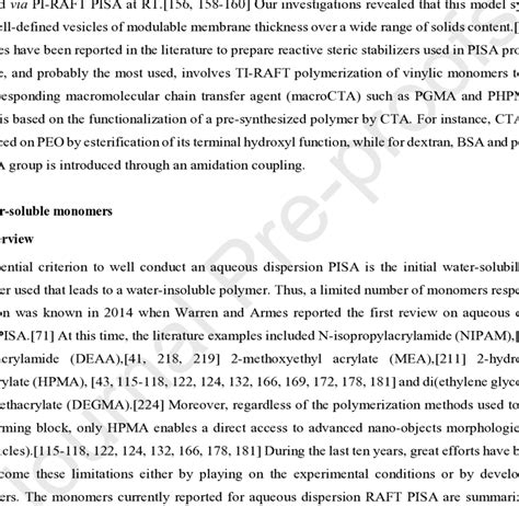 A And The Experimental Conditions Used For Their Polymerization Are Download Scientific Diagram
