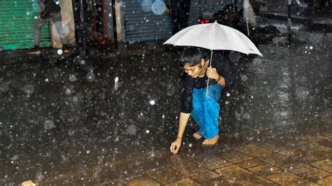Hailstorm In Delhi Ncr Followed By Heavy Rains Brings Down