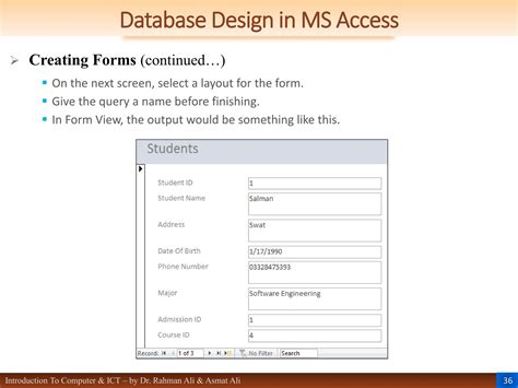 Chapter 7 Databases Chapter In Introduction To Computer Pptx Pptx