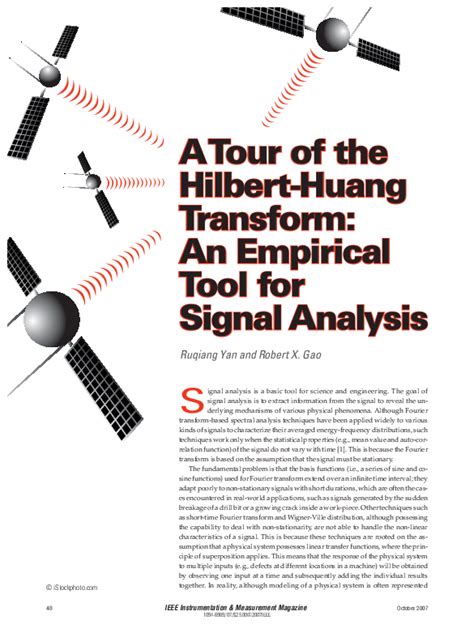 Pdf A Tour Of The Tour Of The Hilbert Huang Transform An Empirical Tool For Signal Analysis