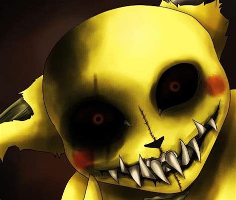 Scary Pokemon Pikachu Drawing Pikachu Art