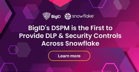 BigID S DSPM Is The First To Provide DLP Security Controls Across Snowflake BigID