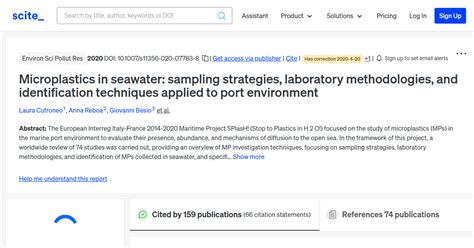 Microplastics In Seawater Sampling Strategies Laboratory