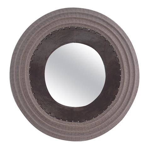 Handmade Mirror 801 Ceramic With Woven Cotton Surround Custom