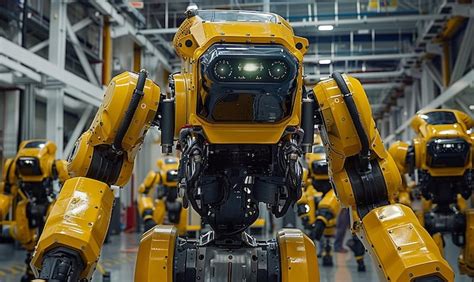 Collaborative Robotic Systems In A Hightech Setting Premium Ai Generated Image