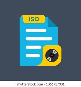 Iso File Format Icon Stock Vector Royalty Free 1066717364